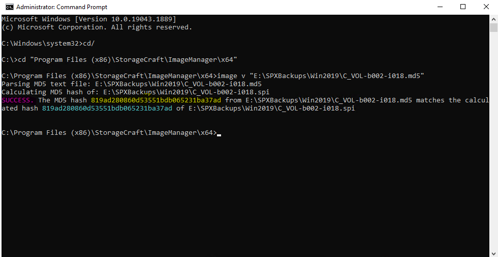 How To: Use Image V to verify individual image files