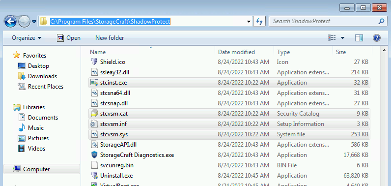 How To: Remove and Replace the ShadowProtect Snapshot Driver